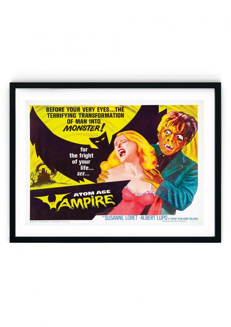 Atom Age Vampire Retro Film Poster | Giclée Prints Wall Art & Prints ...