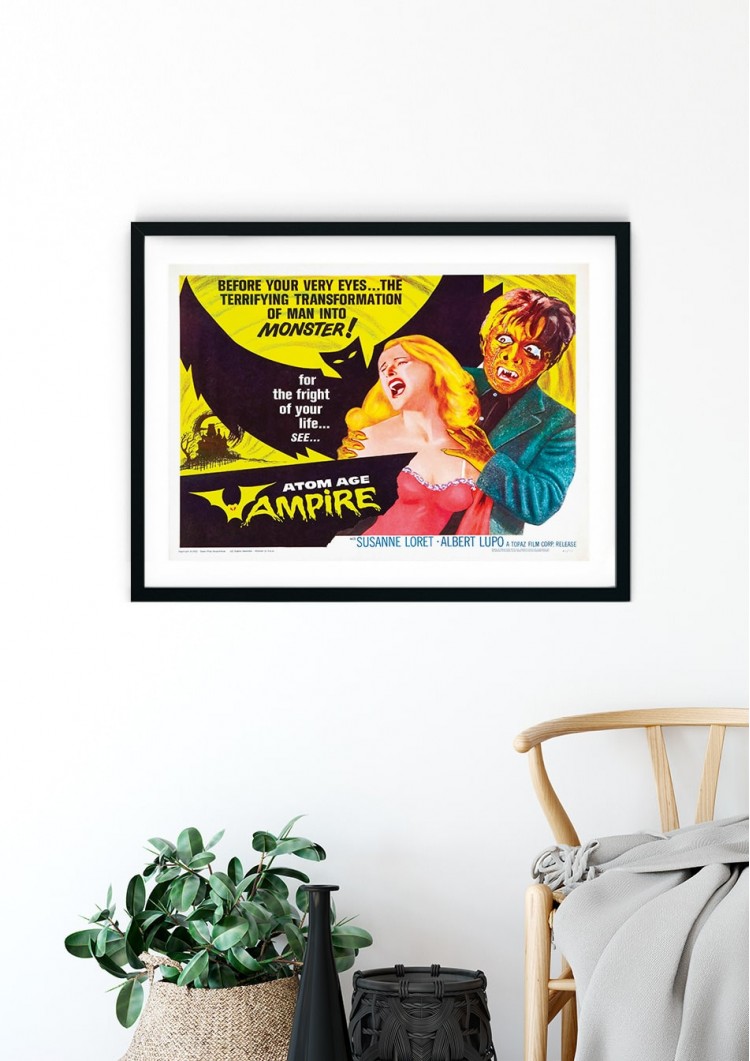 Atom Age Vampire Retro Film Poster | Giclée Prints Wall Art & Prints ...